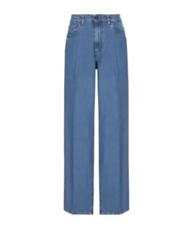 Miu Miu Logo-embroidered Straight-leg Denim Jeans - Blue