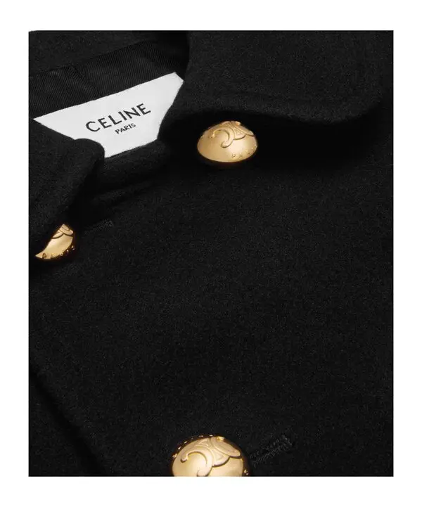 Celine Victorine Coat In Double Faced Cashmere