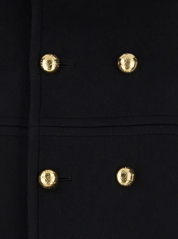 Celine Victorine Coat In Double Faced Cashmere