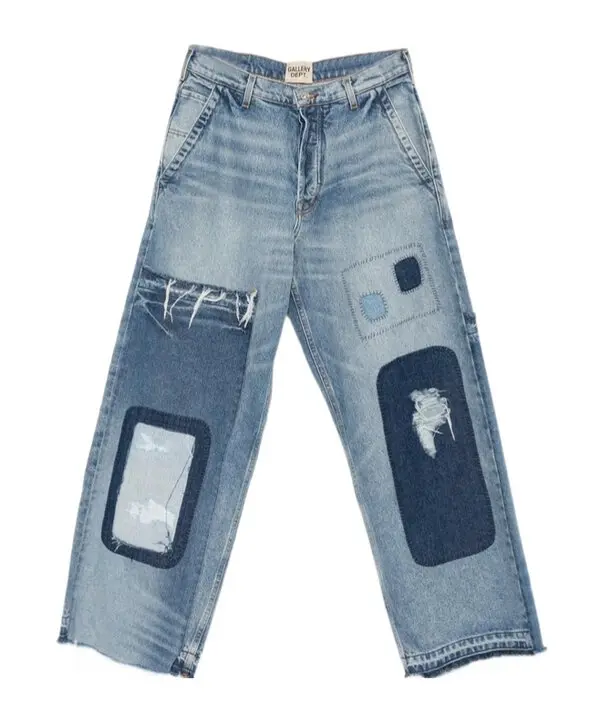 GALLERY DEPT. Patchwork Distressed Jeans