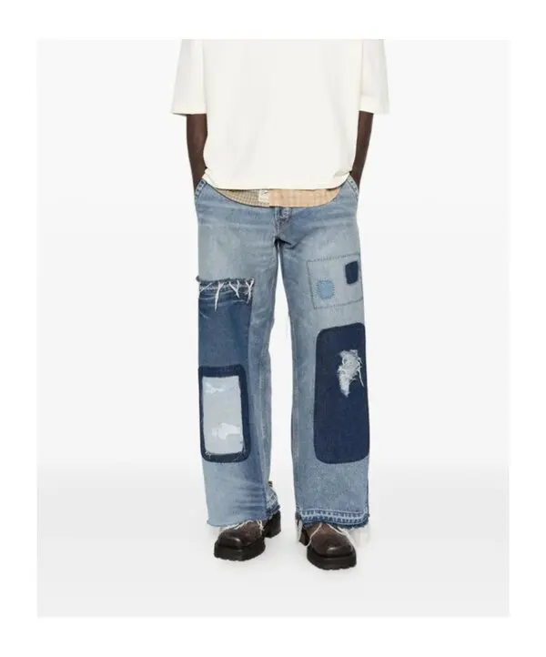 GALLERY DEPT. Patchwork Distressed Jeans