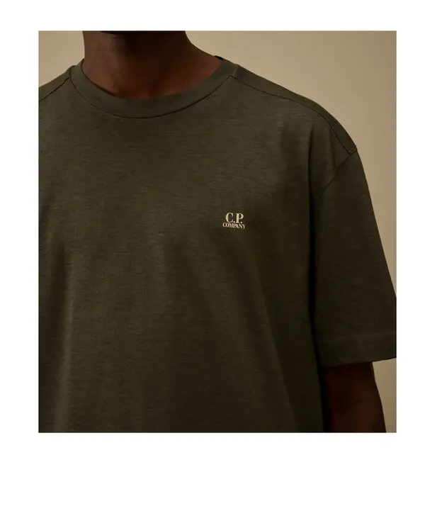 C.P. COMPANY Logo Printed Crewneck T-shirt - Black