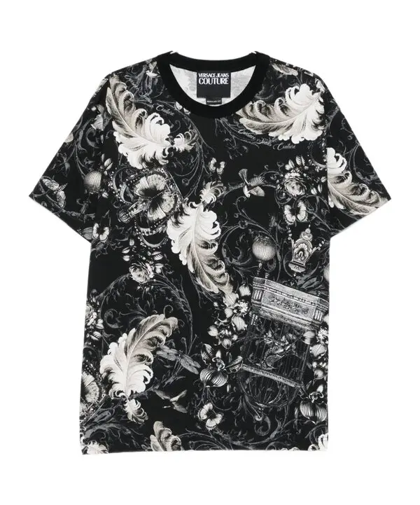 Versace Graphic Printed Crewneck T-shirt