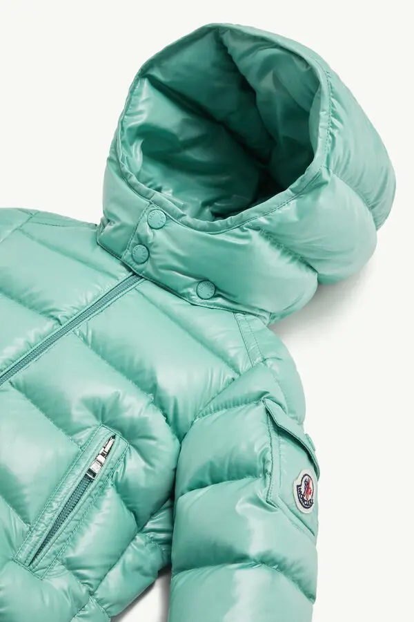 Moncler Maya Hooded Down Jacket - Aqua