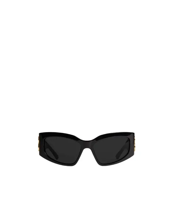Balenciaga Bossy Cat-eye Sunglasses With Gold Bb Logo - Black