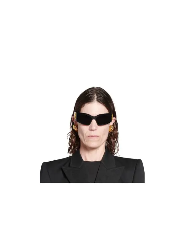 Balenciaga Bossy Cat-eye Sunglasses With Gold Bb Logo