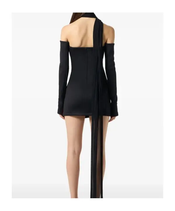Blumarine Off-shoulder Corset Mini Dress