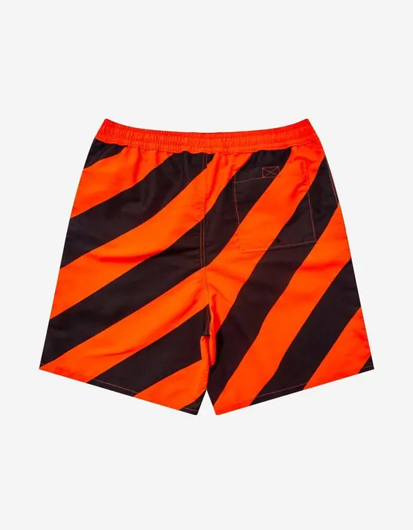 Off-White Diag Surfer Logo Swim Shorts