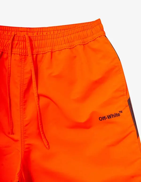Off-White Diag Surfer Logo Swim Shorts
