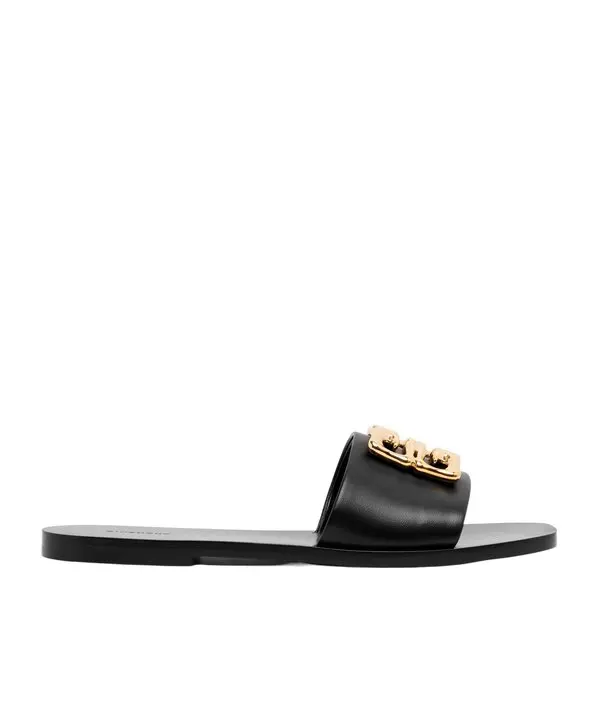 Givenchy 4g Plaque Flat Slides