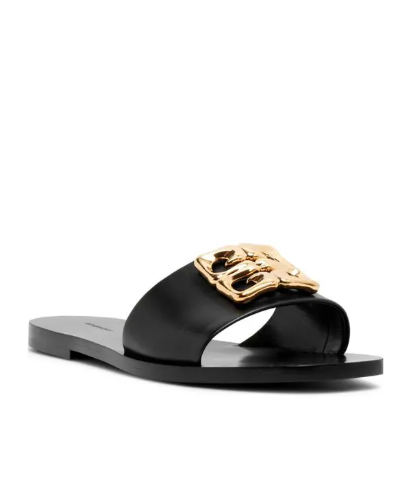 Givenchy 4g Plaque Flat Slides