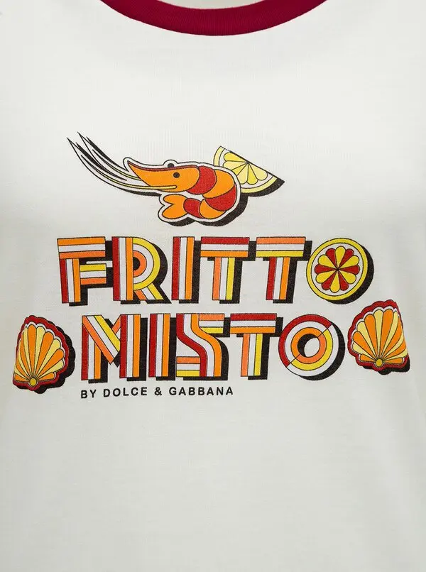 Dolce & Gabbana Graphic Print Ringer T-shirt