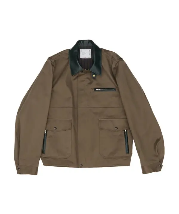 Sacai Chino Blouson Jacket - Green