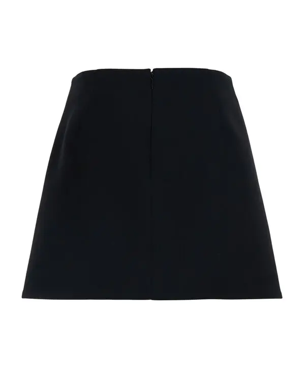 Gucci Double G Button Crêpe Skirt