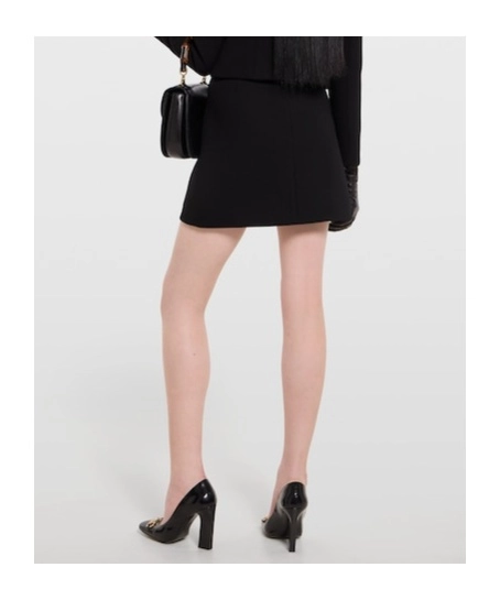 Gucci Double G Button Crêpe Skirt
