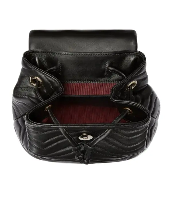 Gucci Gg Marmont Quilted Mini Backpack - Black