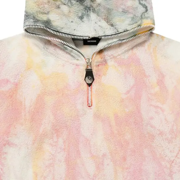 We11Done Tie-dye Zip-up Hooded Sweater