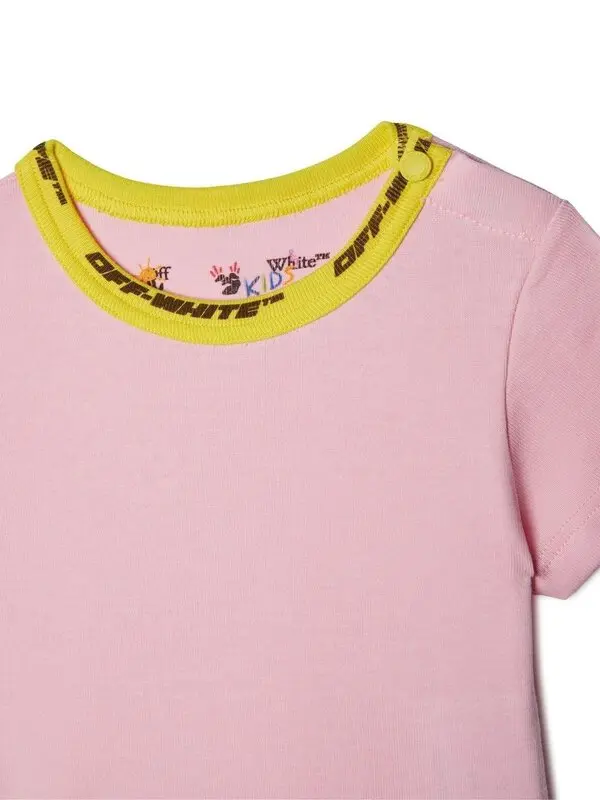 Off-White Logo Trimmed Babygrow