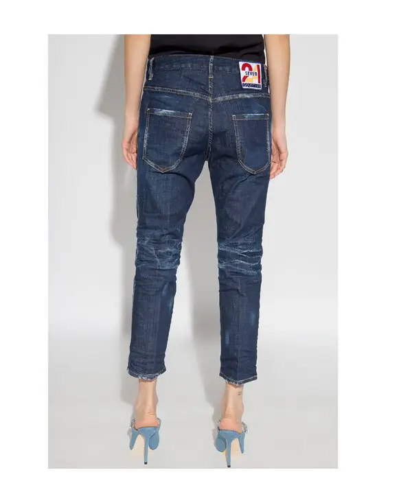 Dsquared2 Cropped Straight-leg Jeans