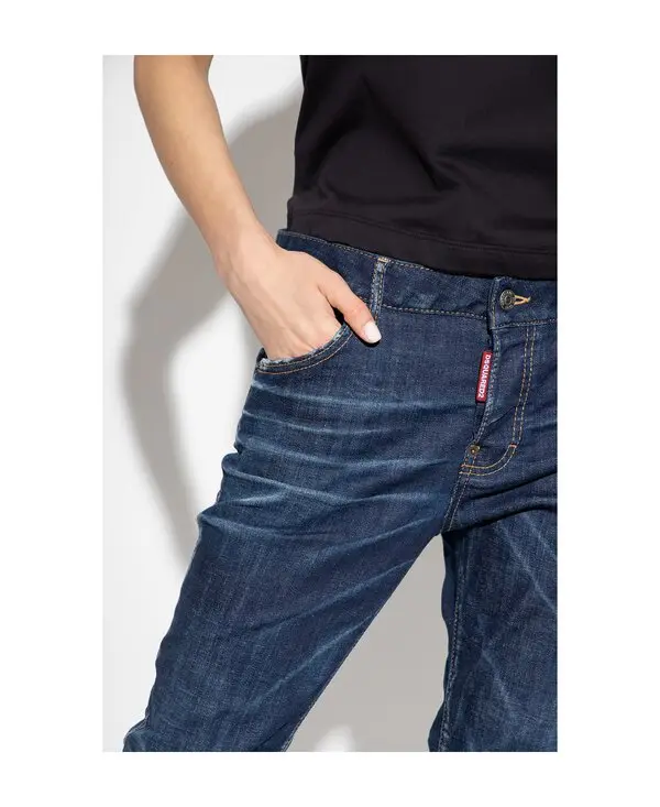 Dsquared2 Cropped Straight-leg Jeans