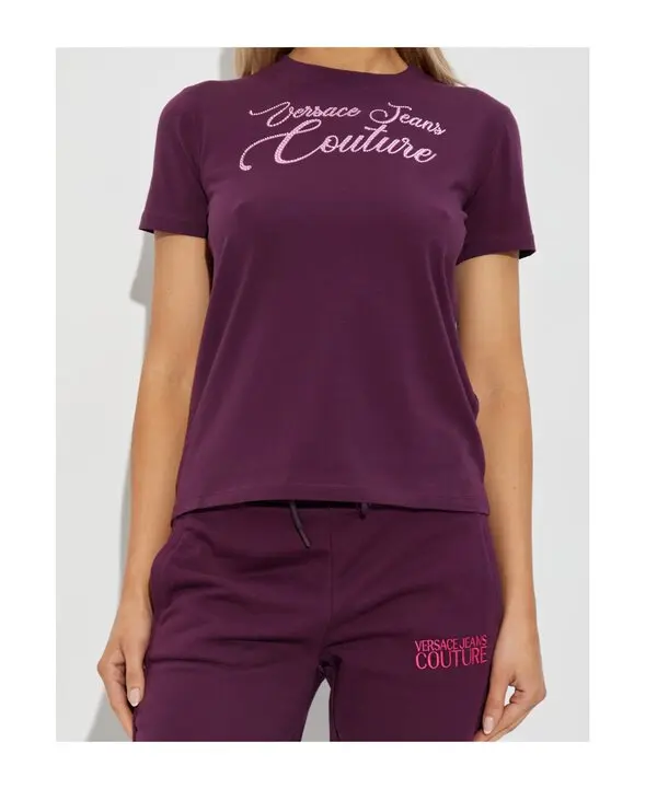 Versace Crystal Embellished T-shirt
