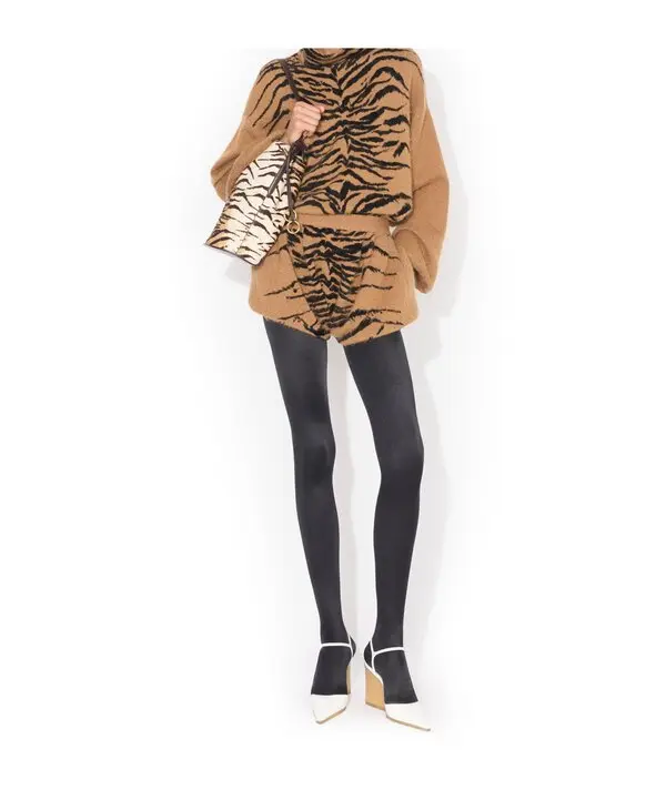 Alaïa Printed High-waisted Shorts