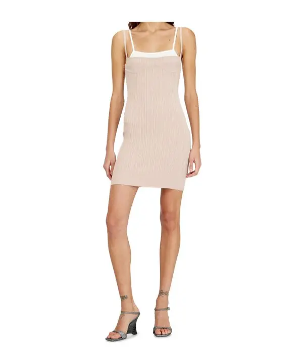 DIESEL® Ribbed Knit M-zandra Mini Dress - Pink