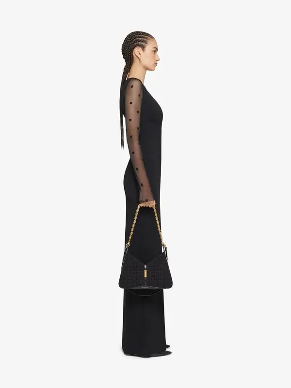 Givenchy Sable Stretch And 4g Tulle Gown