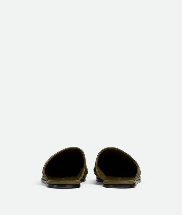 Bottega Veneta Woven Slides - Green