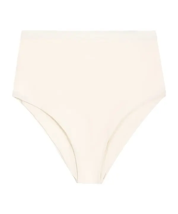 JIL SANDER Logo-embroidered Bikini Bottoms - Ivory