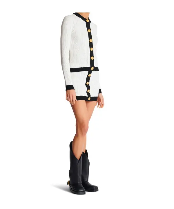 Balmain Two-toned Buttoned Cardigan