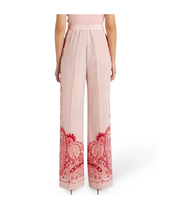 Etro Paisley-printed Elasticated Waistband Trousers
