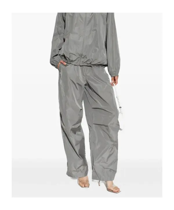 Alexander Wang Boxer Waist Mid-rise Track Pants - Gray