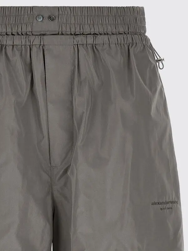 Alexander Wang Boxer Waist Mid-rise Track Pants - Gray