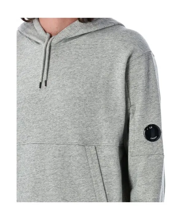 C.P. COMPANY Diagonal Fleece Lens Hoodie