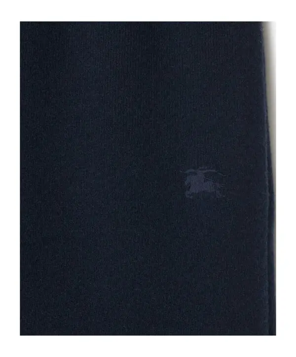 Burberry Tapered Drawstring Jogging Pants - Navy