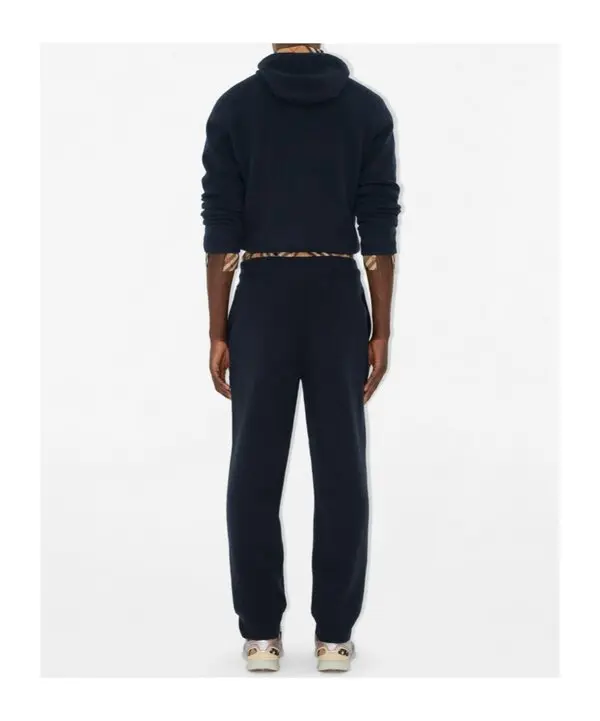 Burberry Tapered Drawstring Jogging Pants - Navy
