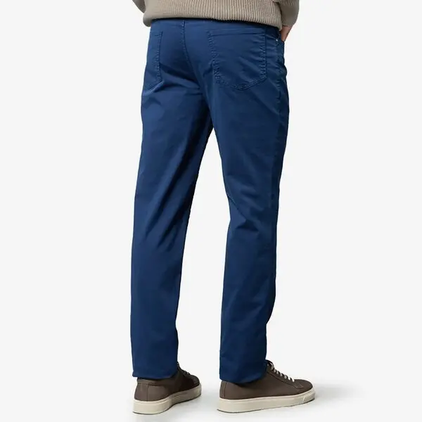 Brunello Cucinelli Embroidered Belted Trousers - Blue