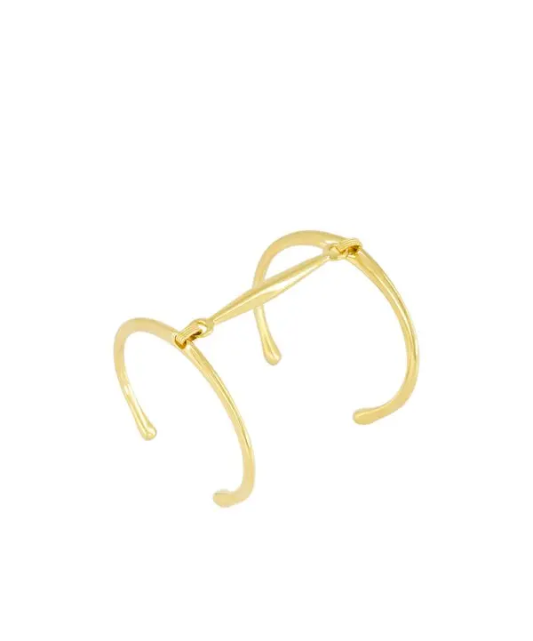 TOM FORD Curved Armband With Notched Detail - Nude