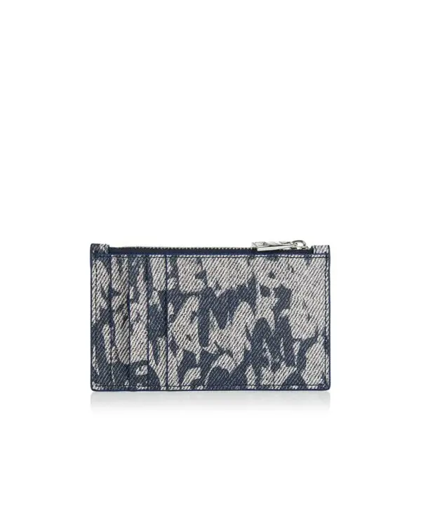 Alexander McQueen Zip Card Wallet - Gray