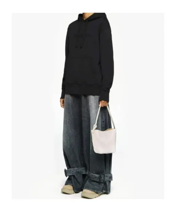 J.W.ANDERSON Logo Embroidered Hoodie - Black