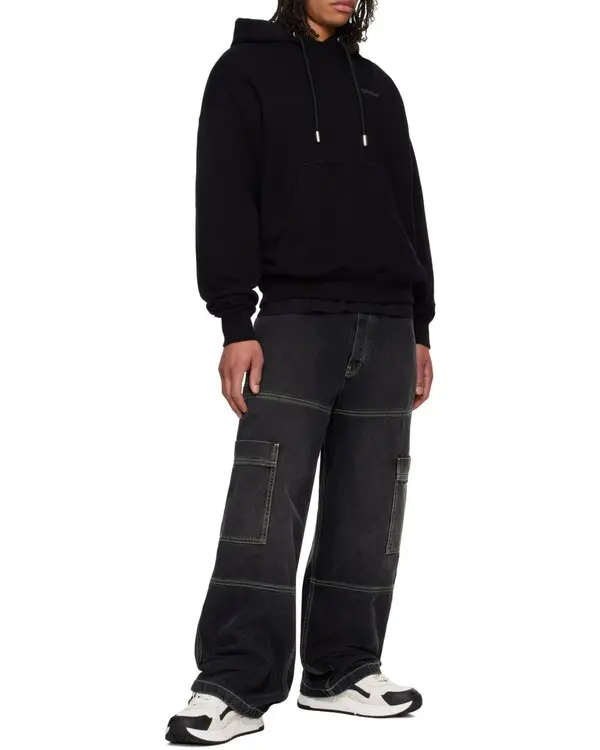 Off-White Irregular Cargo Jeans - Black