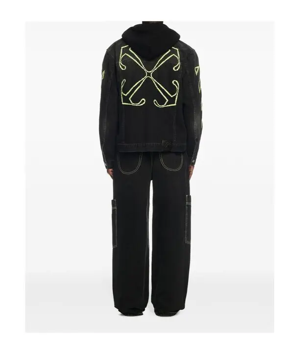 Off-White Irregular Cargo Jeans - Black