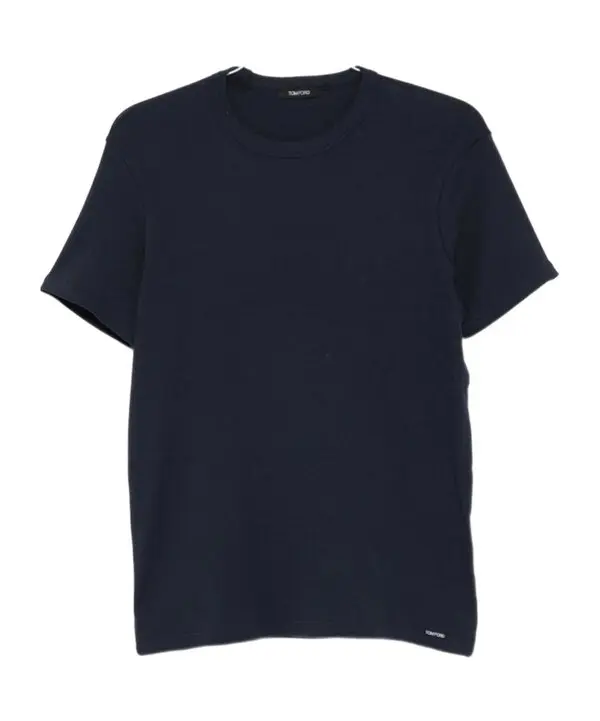 TOM FORD Crewneck Stretched T-shirt - Black
