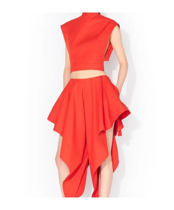 Alaïa Belted Wrap Top