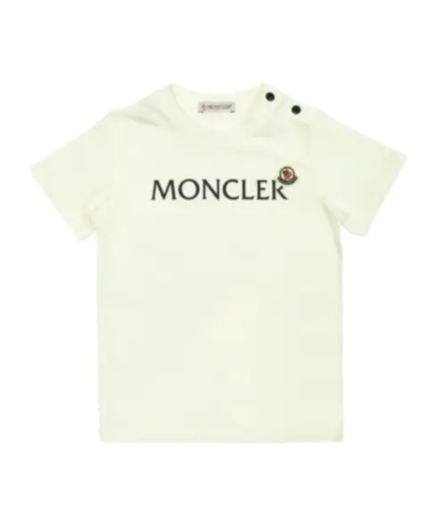 Moncler Logo Patch Crewneck T-shirt - White