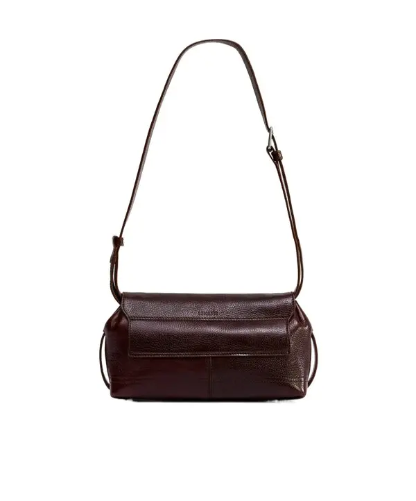 LEMAIRE Small Shoulder Bag - Dark Eggplant