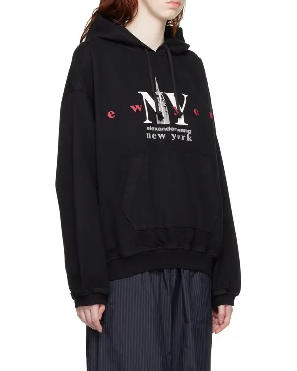 Alexander Wang Logo Embroidered Hoodie