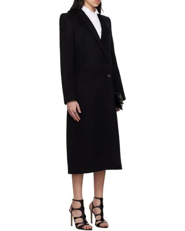 Alexander McQueen Tailored Coat With Stacked Shoulder Detail