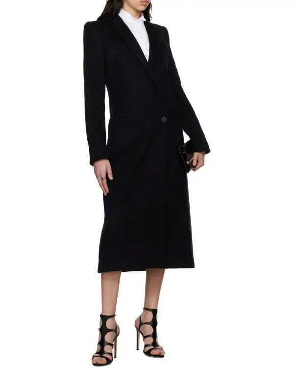 Alexander McQueen Tailored Coat With Stacked Shoulder Detail
